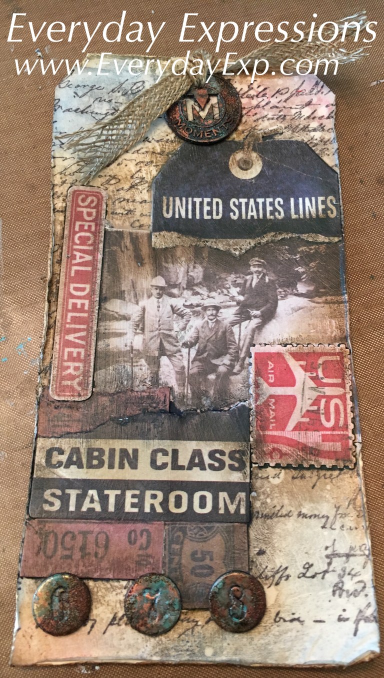 Distressed Collage Tag – Everyday Expressions