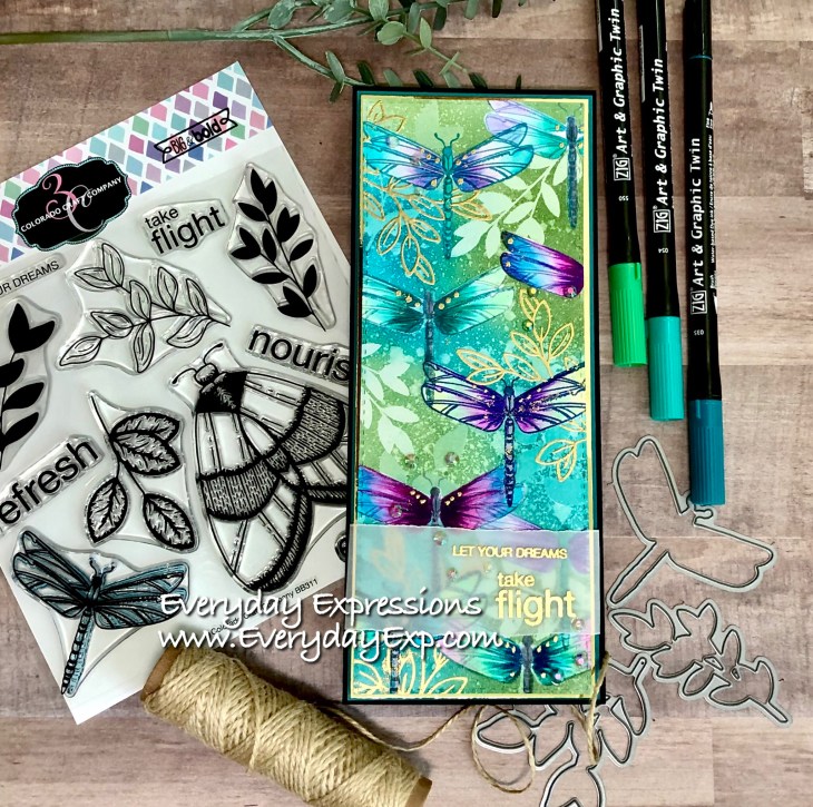 Dramatic Backgrounds With Emboss Resist – Everyday Expressions