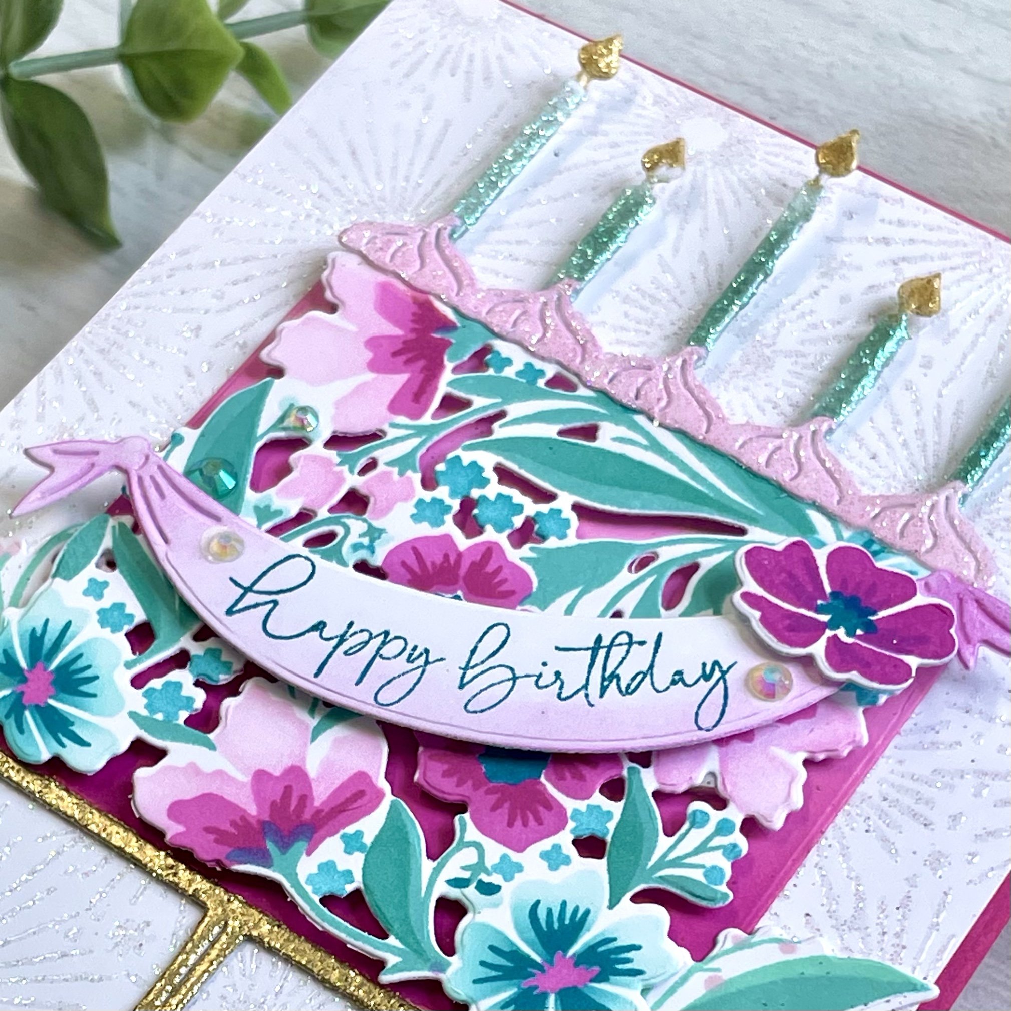 Glittery Embossed Birthday Card – Everyday Expressions