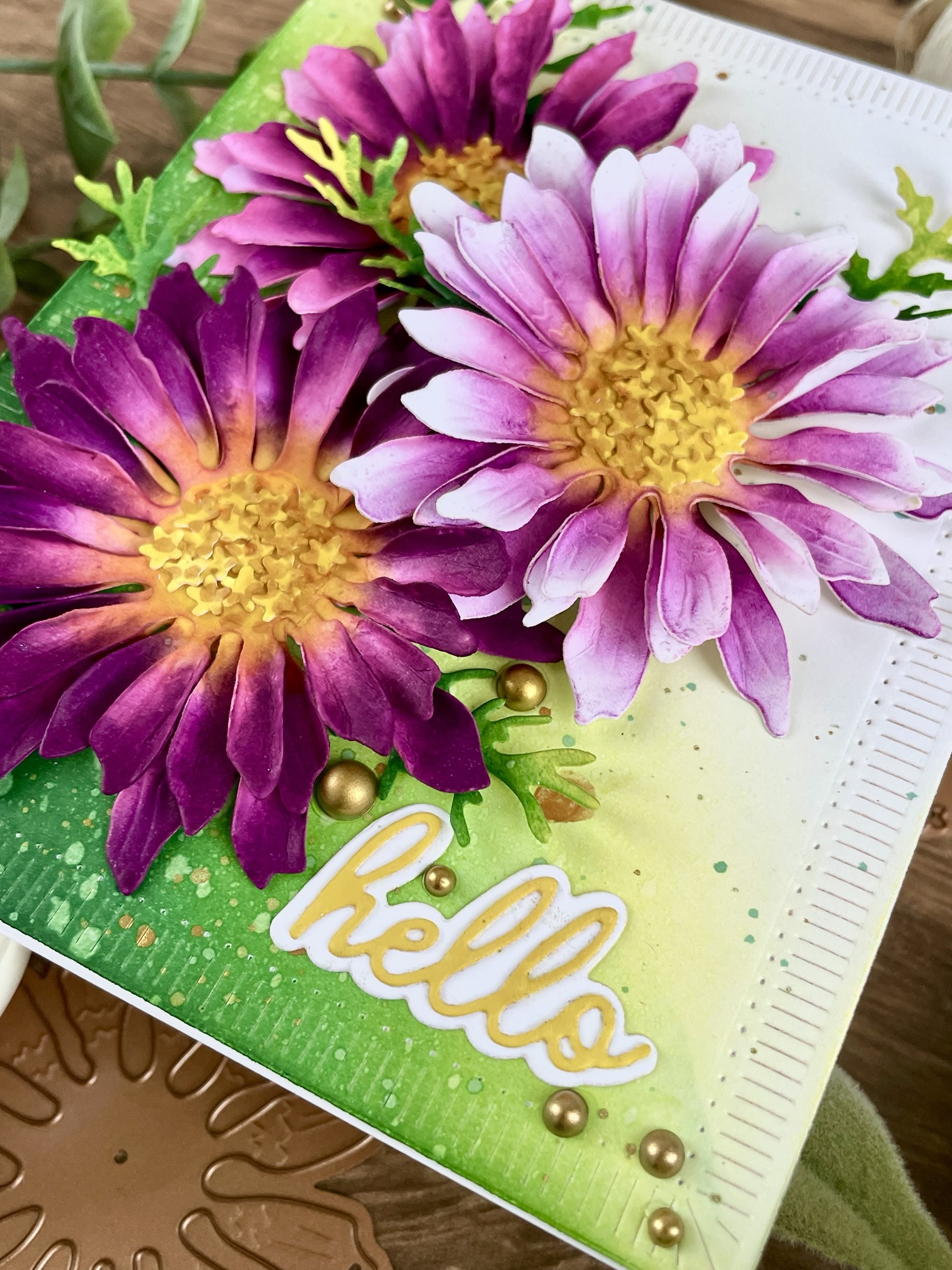 Shaped and Inked Flowers for Dimensional Cards – Everyday Expressions