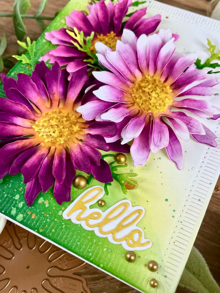 Shaped and Inked Flowers for Dimensional Cards – Everyday Expressions